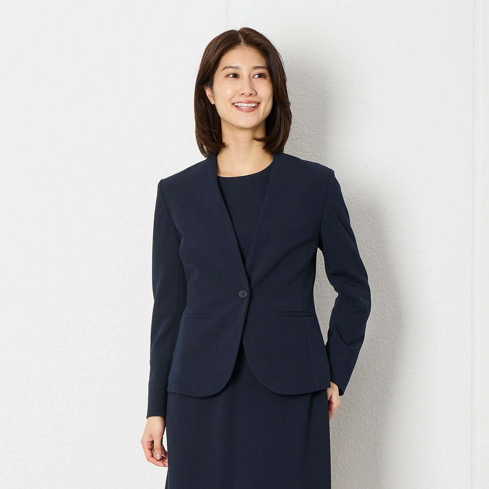 カットジョーゼット カラーレスジャケット レディス Purelast(ピュアラスト) | イオンスタイルオンライン 衣料品・暮らしの品をネットでお買物