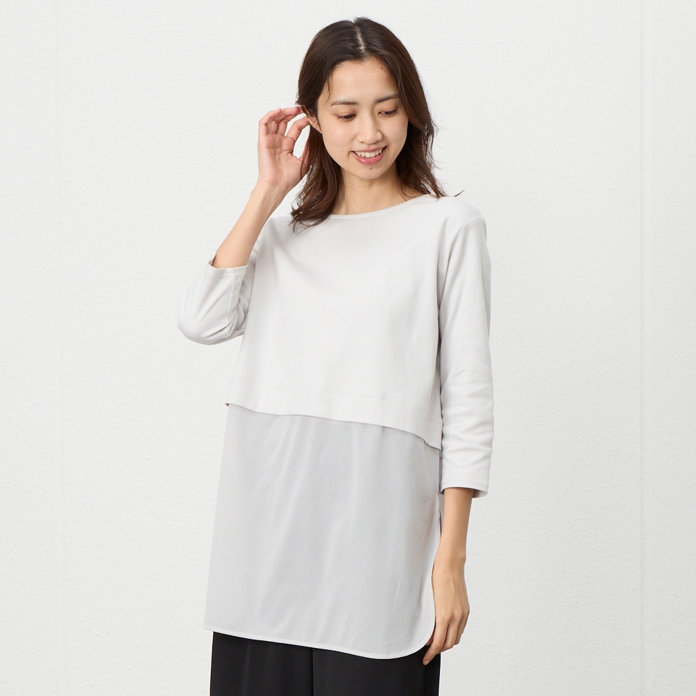 ESPRITMUR (エスプリミュール) シアードッキングプルオーバー レディス エスプリミュール×オンワード | イオンスタイルオンライン 衣料品・暮らしの品をネットでお買物