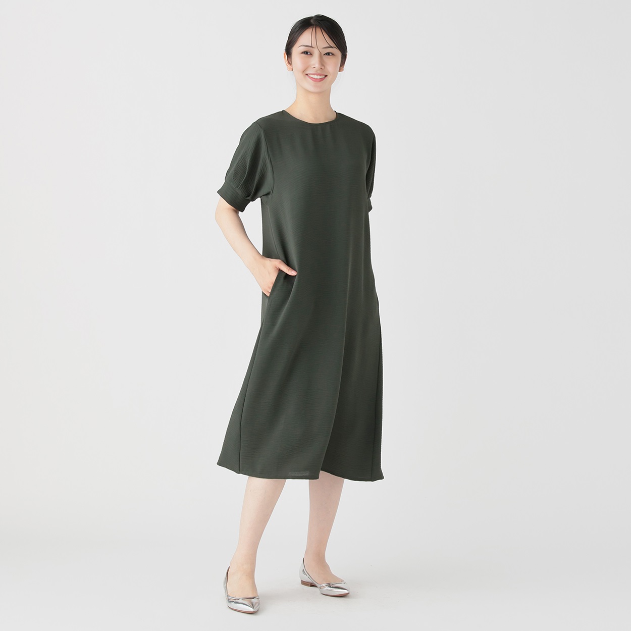 ESPRITMUR (エスプリミュール) ストレッチワッシャーワンピース ＜エスプリミュール×オンワード＞ レディス | イオンスタイルオンライン 衣料品・暮らしの品をネットでお買物