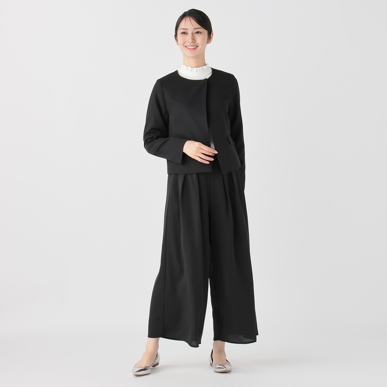 アシメトリジャケット 3点スーツ レディス ESPRITMUR(エスプリミュール) 255ES210MH | イオンスタイルオンライン 衣料品・暮らしの品をネットでお買物