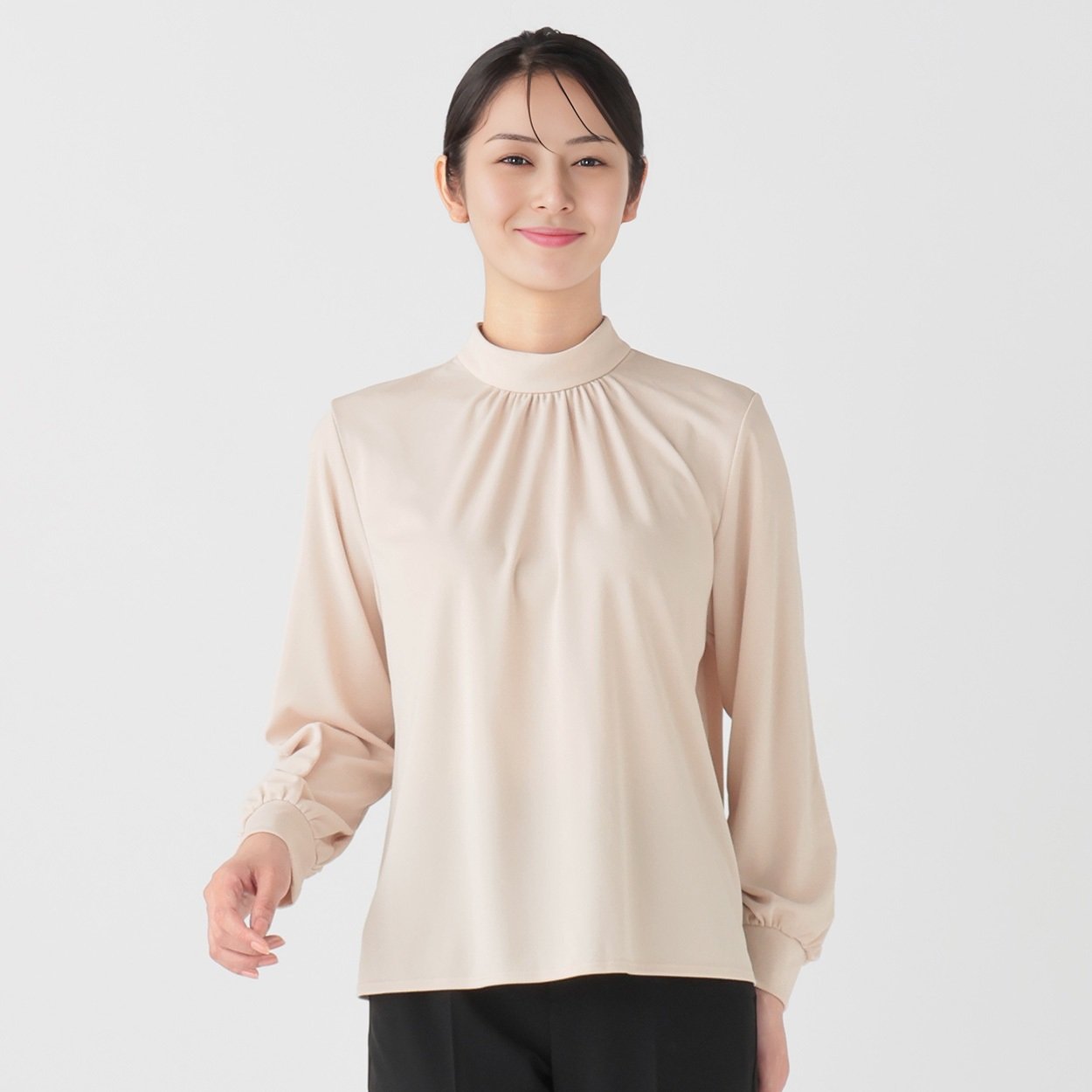 エスプリミュール×オンワード スタンドカラージャージーブラウス レディス ESPRITMUR(エスプリミュール) 255ES005OK | イオンスタイルオンライン 衣料品・暮らしの品をネットでお買物