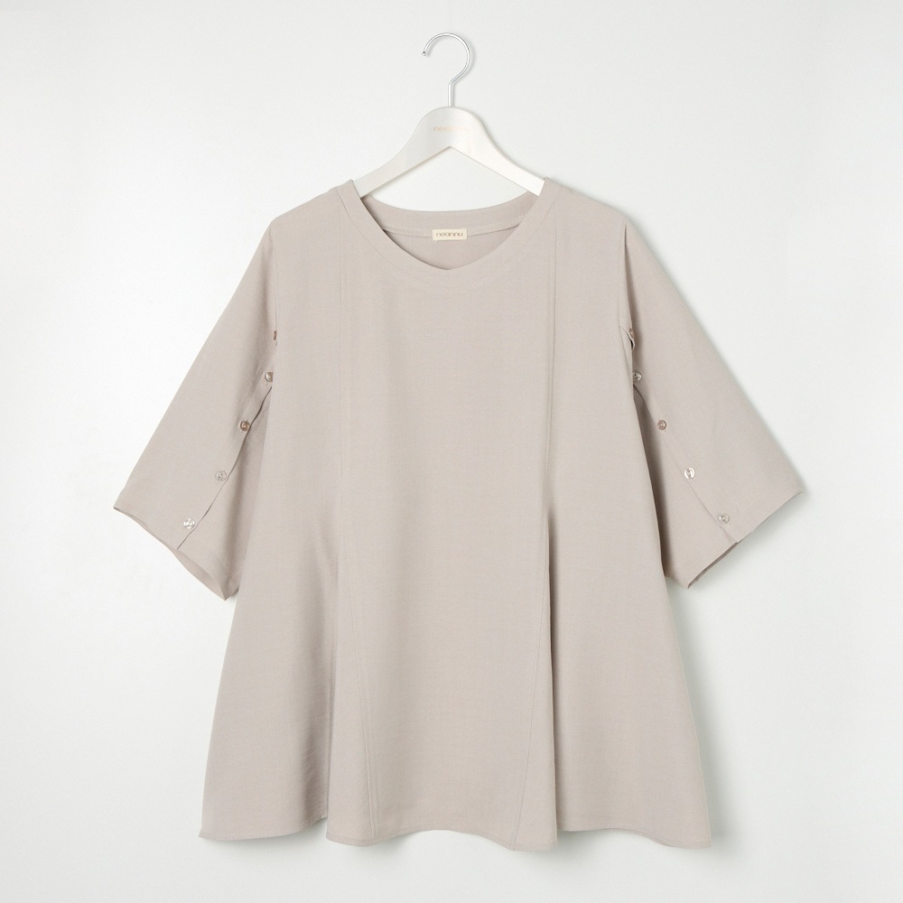 ＊体型カバー(縦見え)＊ 麻調Aラインプルオーバー レディス 大きいサイズ noannu | イオンスタイルオンライン 衣料品・暮らしの品をネットでお買物