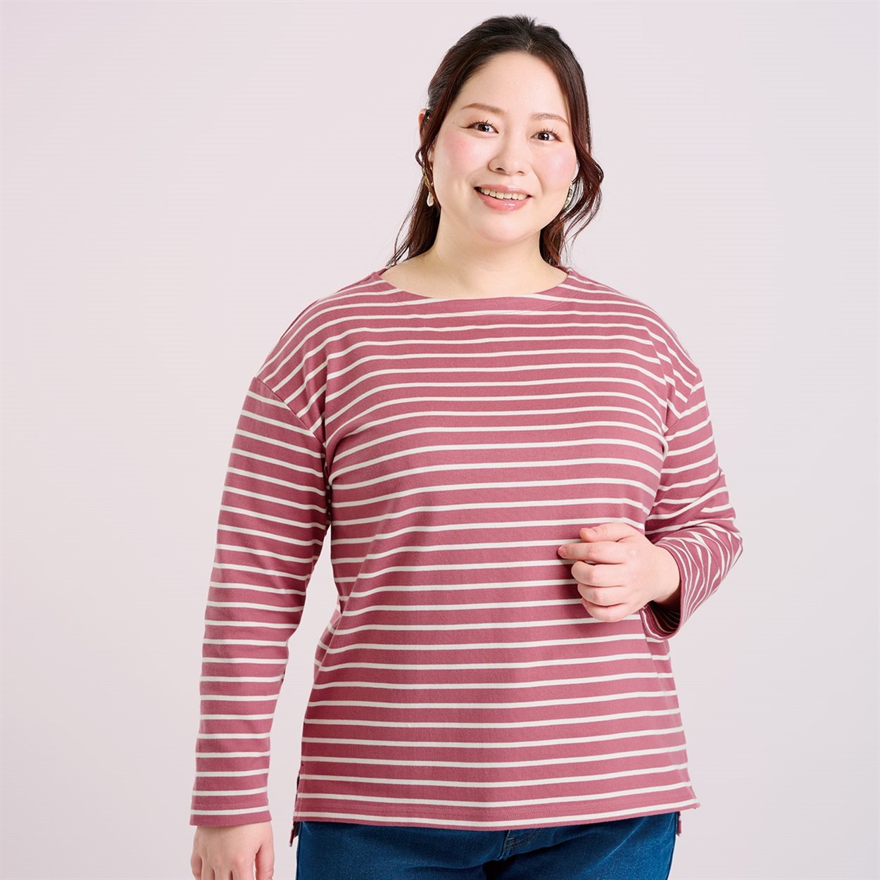 ＊TOP VALU＊コットン100長袖Tシャツ レディス 大きいサイズ noannu | イオンスタイルオンライン 衣料品・暮らしの品をネットでお買物