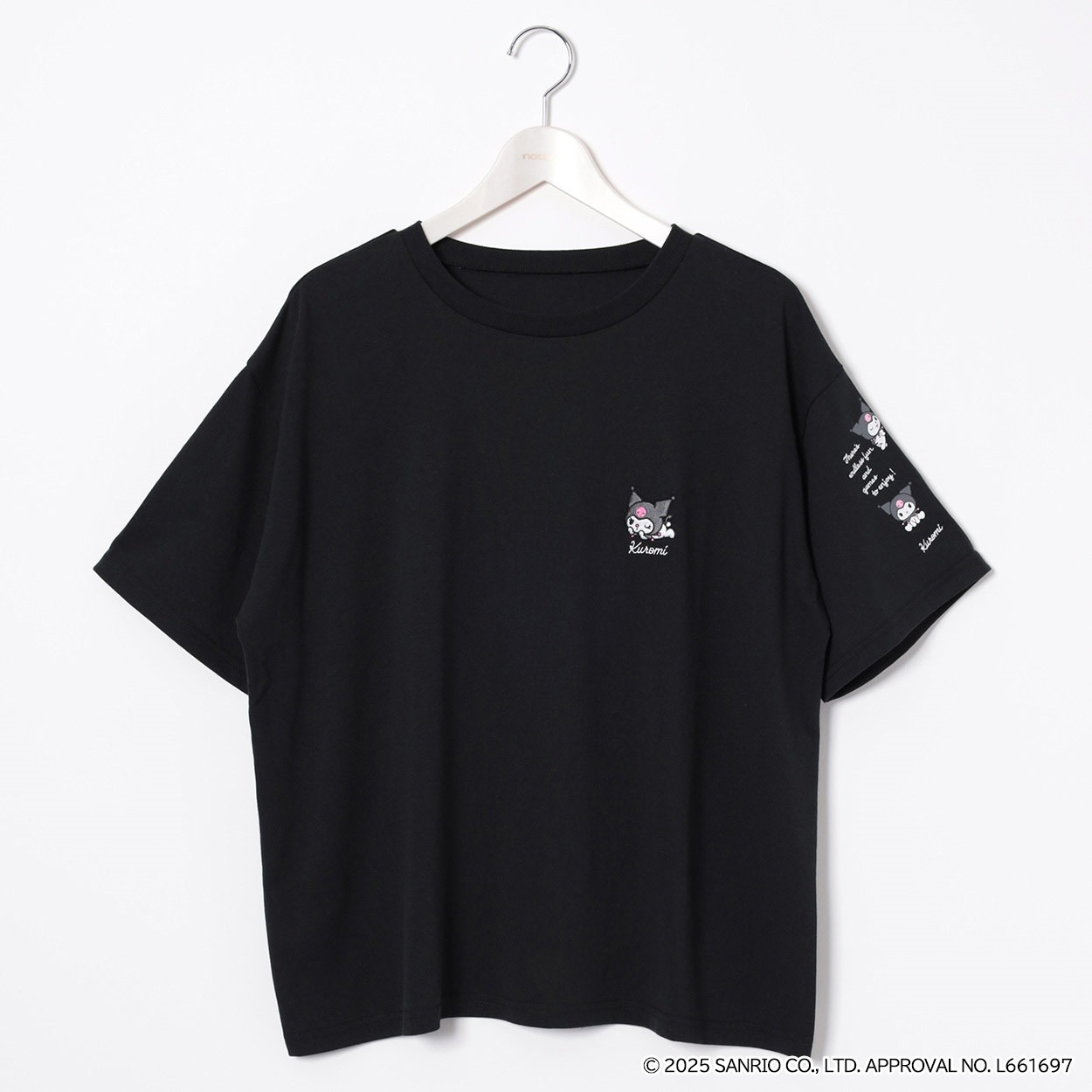 サンリオキャラクターズコラボ マイメロディ・クロミ 袖プリントTシャツ レディス ぽっちゃりサイズのnoannu | イオンスタイルオンライン 衣料品・暮らしの品をネットでお買物