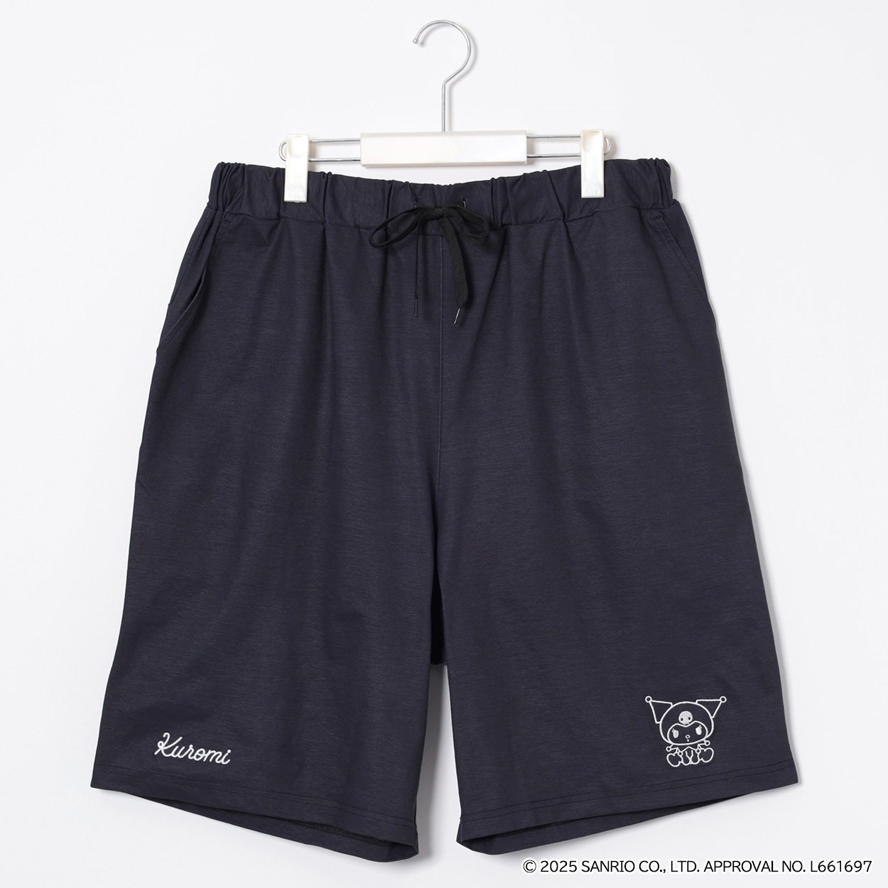サンリオキャラクターズコラボ マイメロディ・クロミ 無地ワンポイント刺繍ハーフパンツ レディス ぽっちゃりサイズのnoannu | イオンスタイルオンライン 衣料品・暮らしの品をネットでお買物