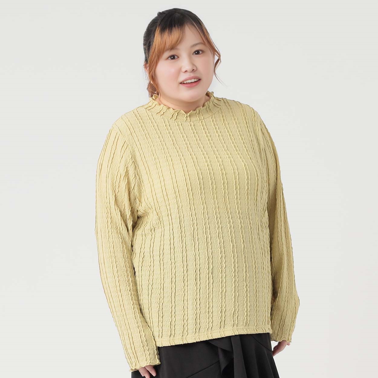 ウェーブ柄インナープルオーバー レディス ぽっちゃりサイズのnoannu 215895 | イオンスタイルオンライン 衣料品・暮らしの品をネットでお買物