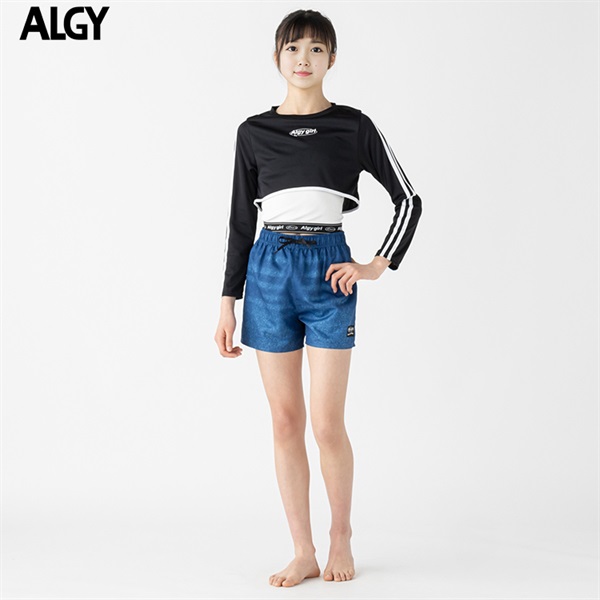 ALGY(アルジー) ロングTシャツ付き セット水着 女の子 キッズ140cm-160cm | イオンスタイルオンライン 衣料品・暮らしの品をネットでお買物