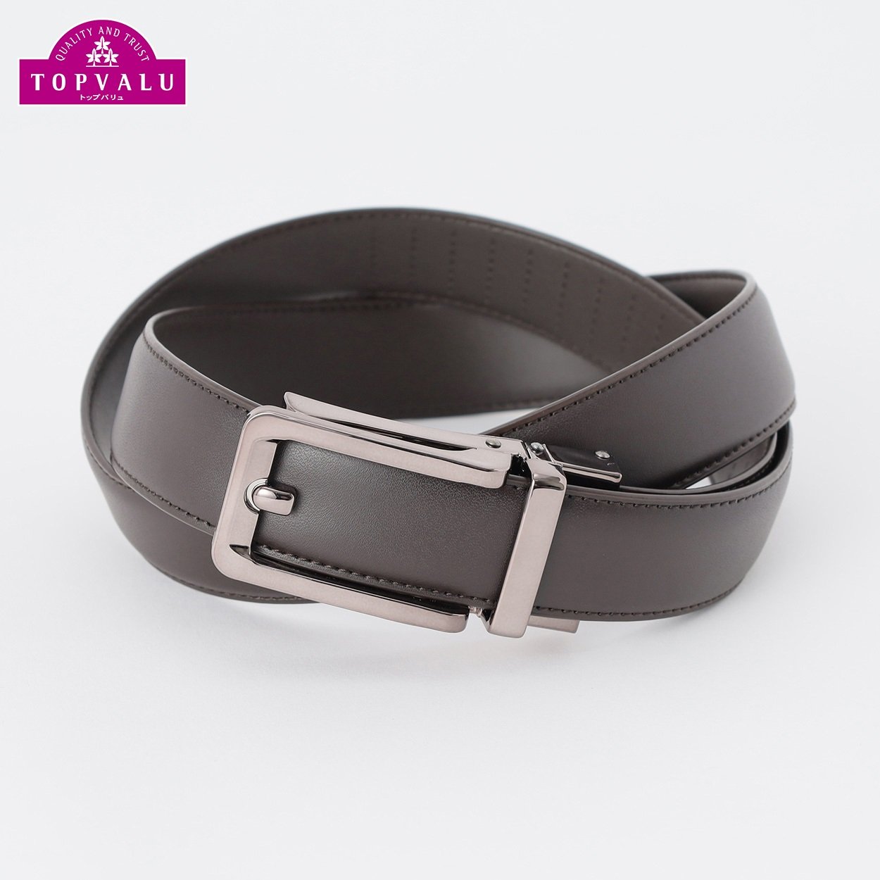 トップバリュ(TOPVALU) 軽量スライド式ロックスクエアバックルベルト メンズ | イオンスタイルオンライン 衣料品・暮らしの品をネットでお買物