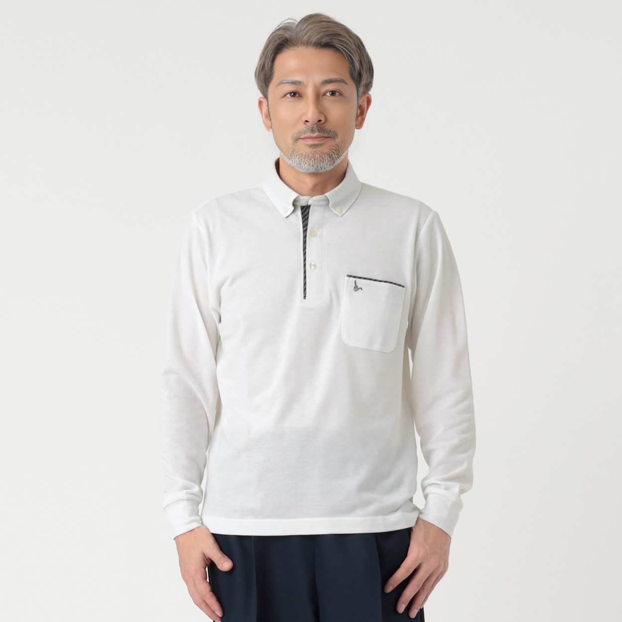 TOROY 無地前立て布帛ポロシャツ メンズ | イオンスタイルオンライン 衣料品・暮らしの品をネットでお買物