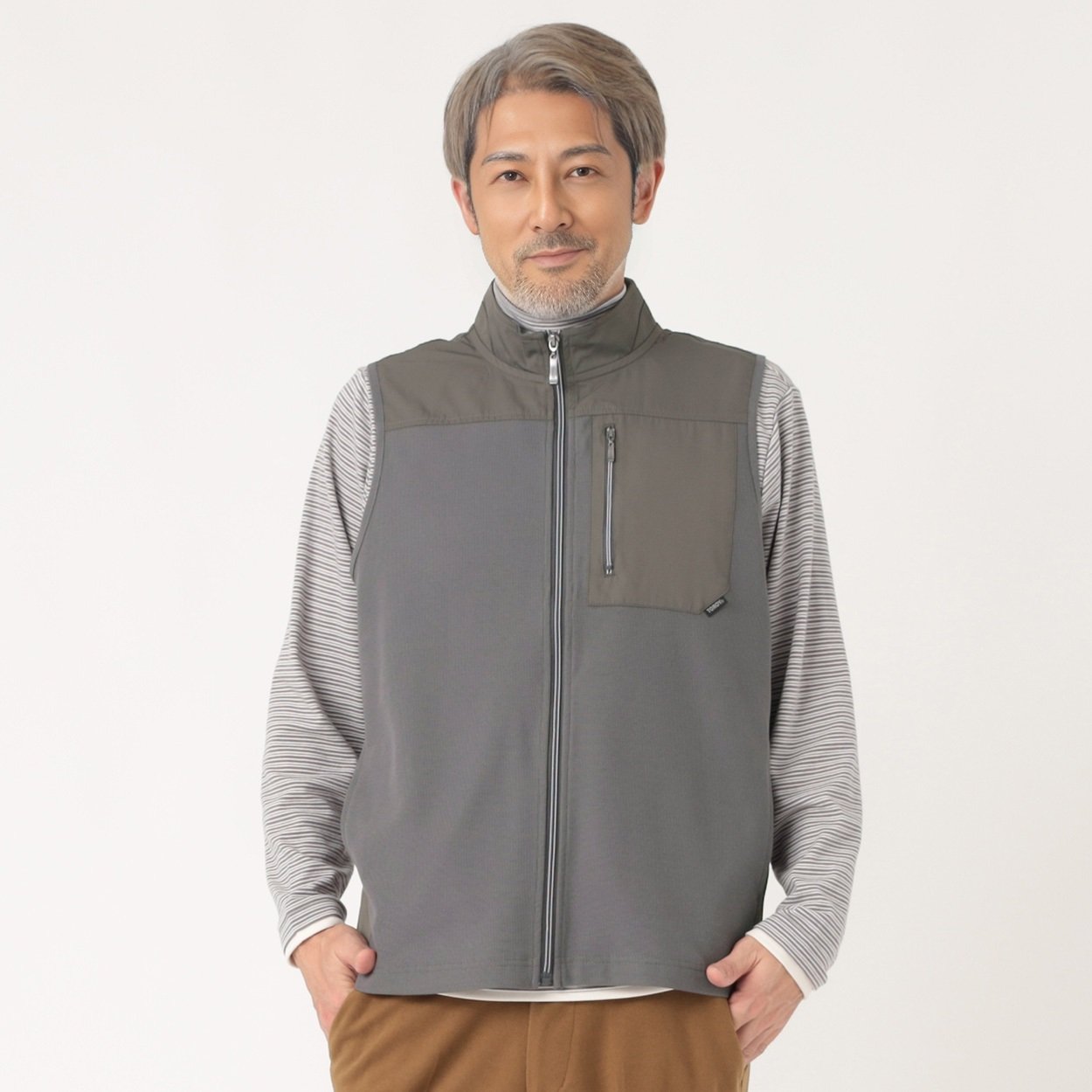 TOROY(トロイ) TOROY タフタ切替ベスト メンズ | イオンスタイルオンライン 衣料品・暮らしの品をネットでお買物