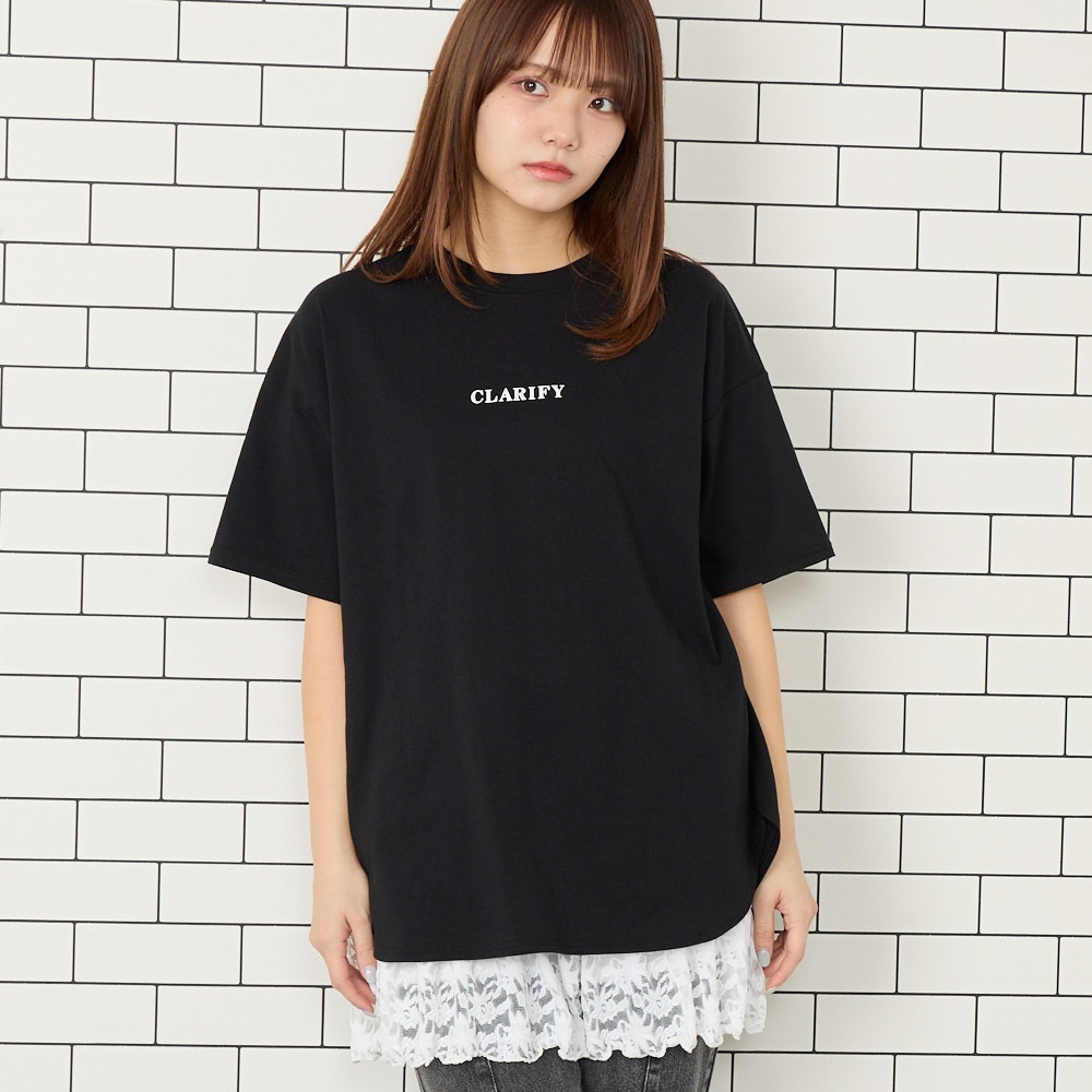 無地裾ラウンドTシャツ Doublefocus (ダブルフォーカス) | イオンスタイルオンライン 衣料品・暮らしの品をネットでお買物