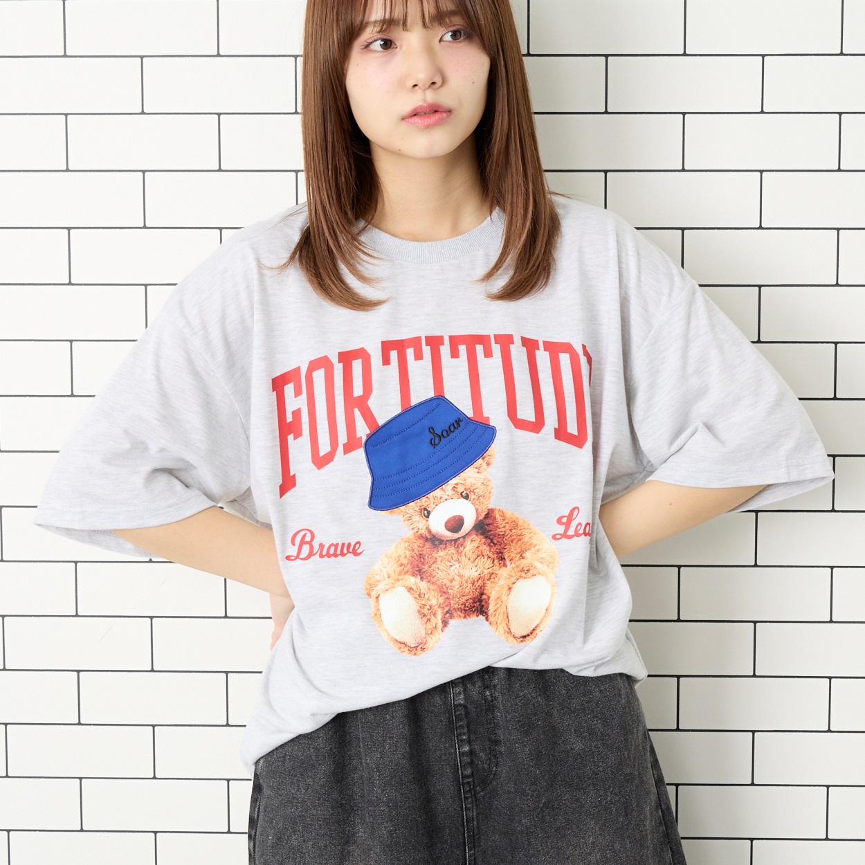天竺クマハットTシャツ Doublefocus (ダブルフォーカス) | イオンスタイルオンライン 衣料品・暮らしの品をネットでお買物