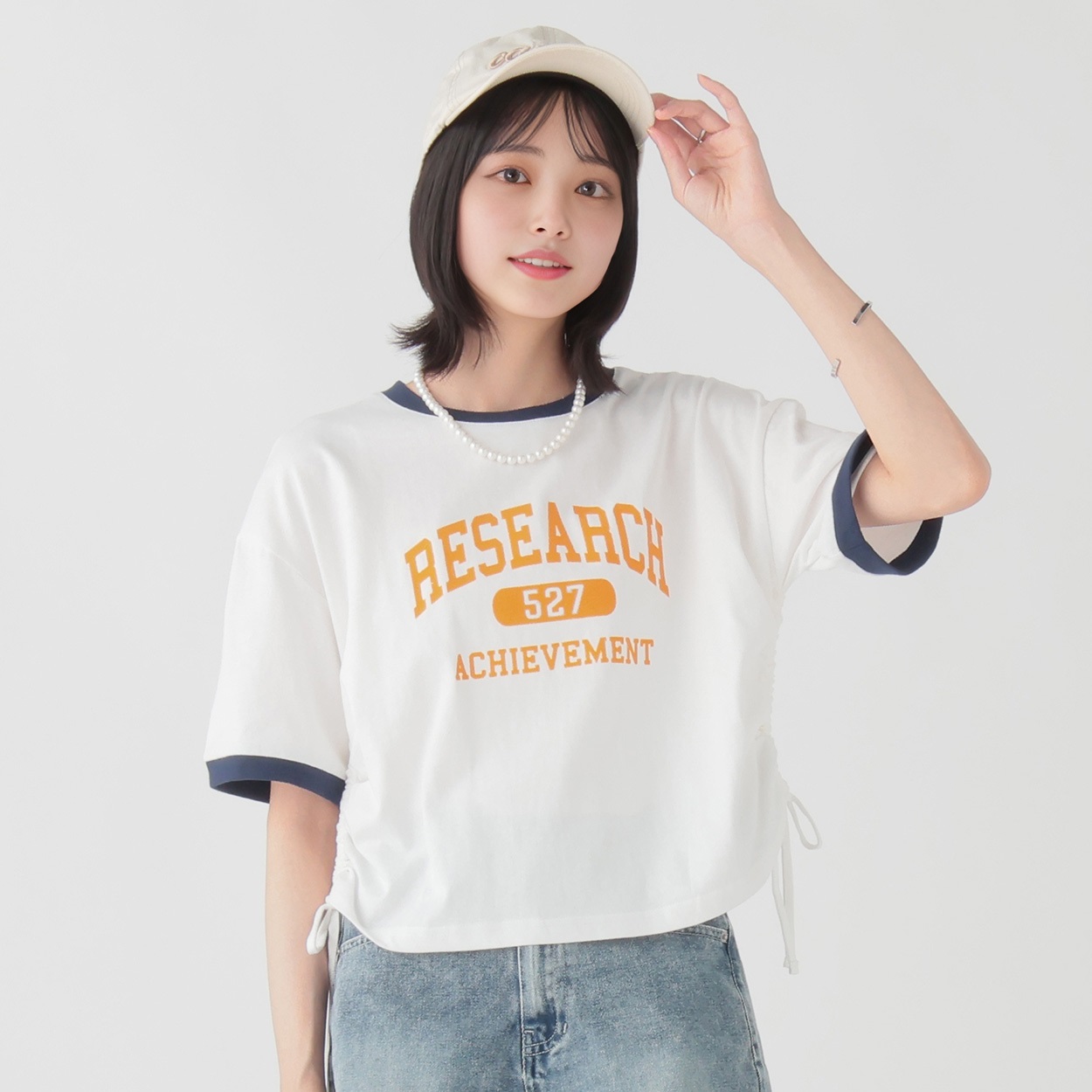 リンガーフロッキー脇シャーリングシャツT レディス Doublefocus (ダブルフォーカス) | イオンスタイルオンライン 衣料品・暮らしの品をネットでお買物