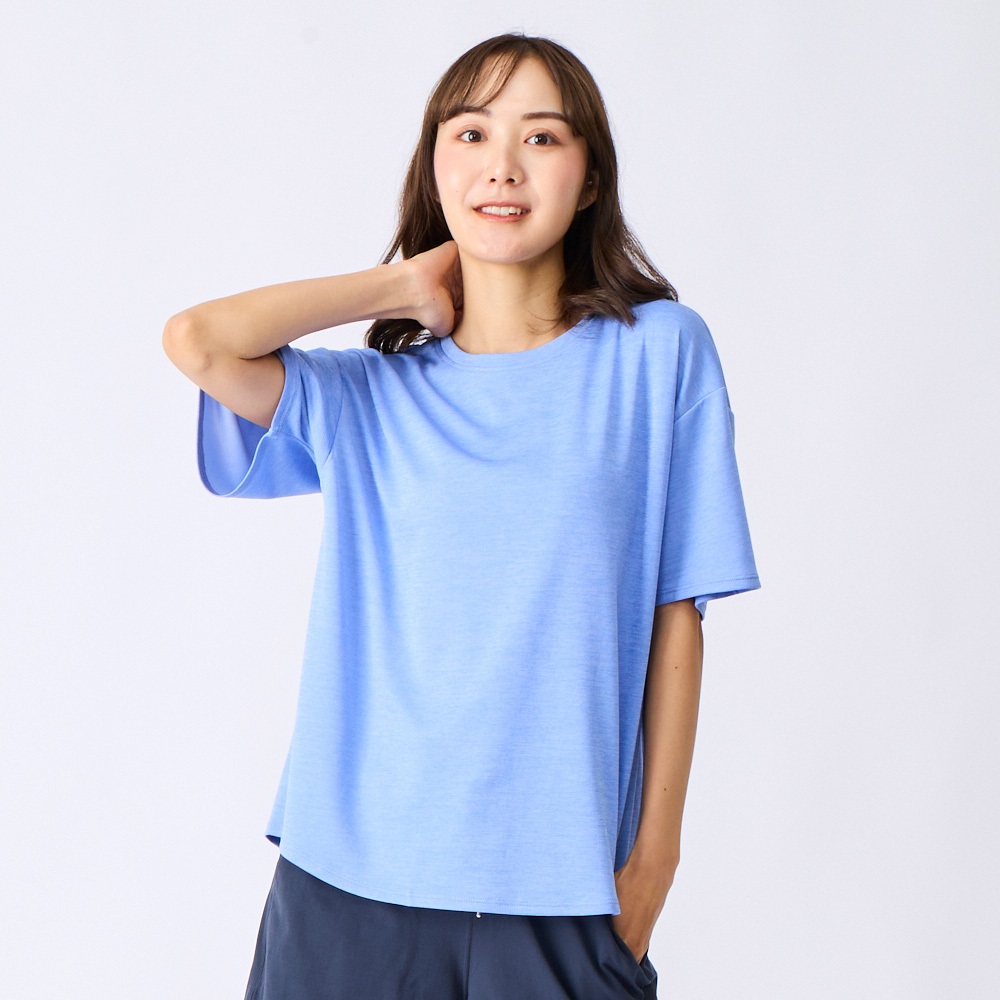 トップバリュ PEACE FIT COOL(ピースフィットクール) 接触冷感･吸汗速乾･UV対策 RELAXFIT半袖Tシャツ レディス | イオンスタイルオンライン 衣料品・暮らしの品を ...