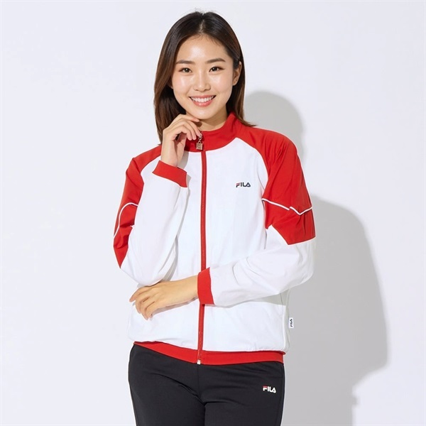FILA(フィラ) ラグラン配色ジャケット 吸水速乾・ストレッチ・UV対策 レディス | イオンスタイルオンライン 衣料品・暮らしの品をネットでお買物