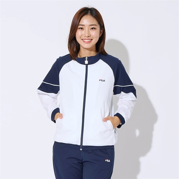FILA(フィラ) ラグラン配色ジャケット 吸水速乾・ストレッチ・UV対策 レディス | イオンスタイルオンライン 衣料品・暮らしの品をネットでお買物
