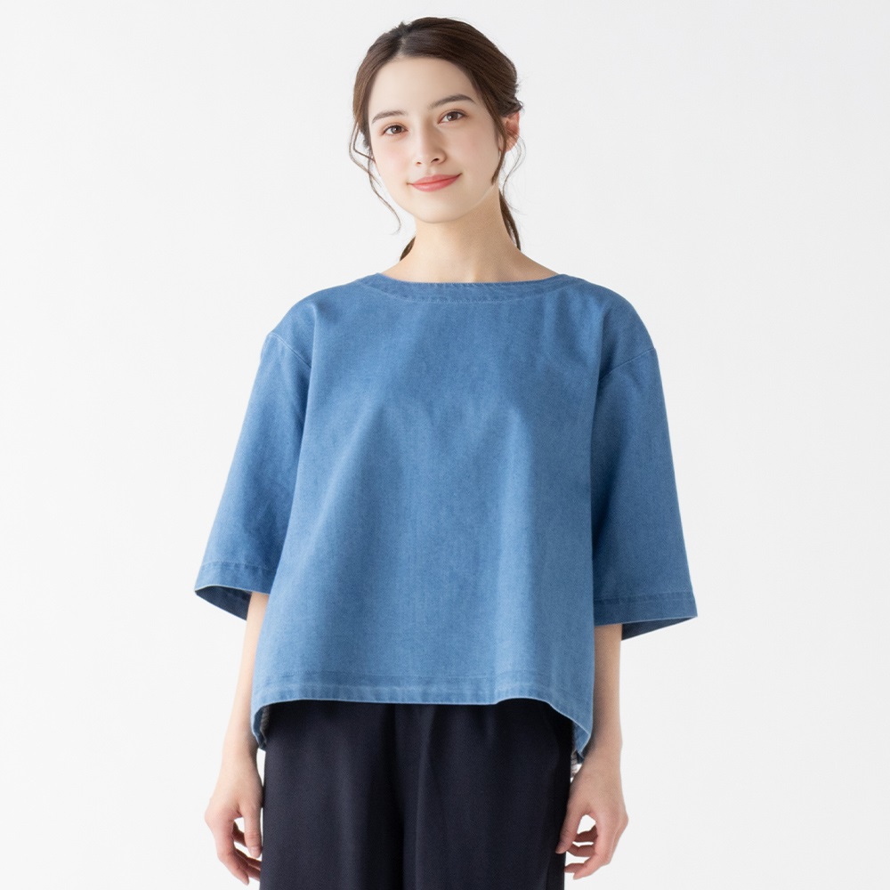 MUDA ZERO ペプラムボーダードッキングブラウス レディス SELF+SERVICE(セルフ＋サービス) | イオンスタイルオンライン 衣料品・暮らしの品をネットでお買物