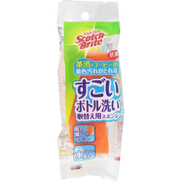 スコッチブライト すごいボトル 洗い取替え用 スポンジ MBC‐03K‐R 1個 スコッチ・ブライト Scotch‐Brite スリーエム ジャパン | イオンスタイルオンライン 衣料品 ...