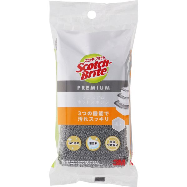 スコッチブライト プレミアム ネットスポンジ KENT‐01KGY 1個 スコッチ・ブライト Scotch‐Brite スリーエム ジャパン ...
