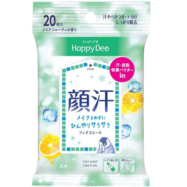 ハッピーデオ フェイスシート クリアフルーティ 20枚 Happy Deo マンダム | イオンスタイルオンライン 衣料品・暮らしの品をネットでお買物