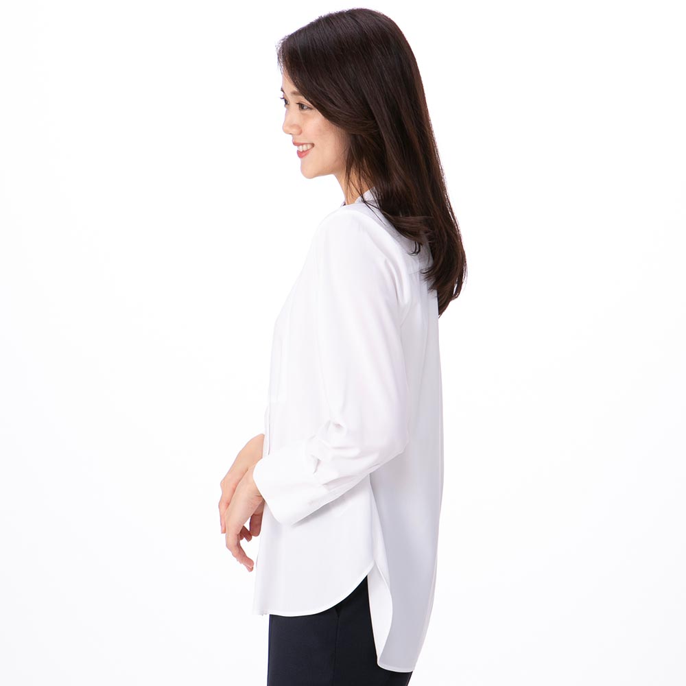 ブラウス 68丈コンフィール バンドカラー レディス ESPRITMUR (エスプリミュール) | イオンスタイルオンライン 衣料品・暮らしの品をネットでお買物